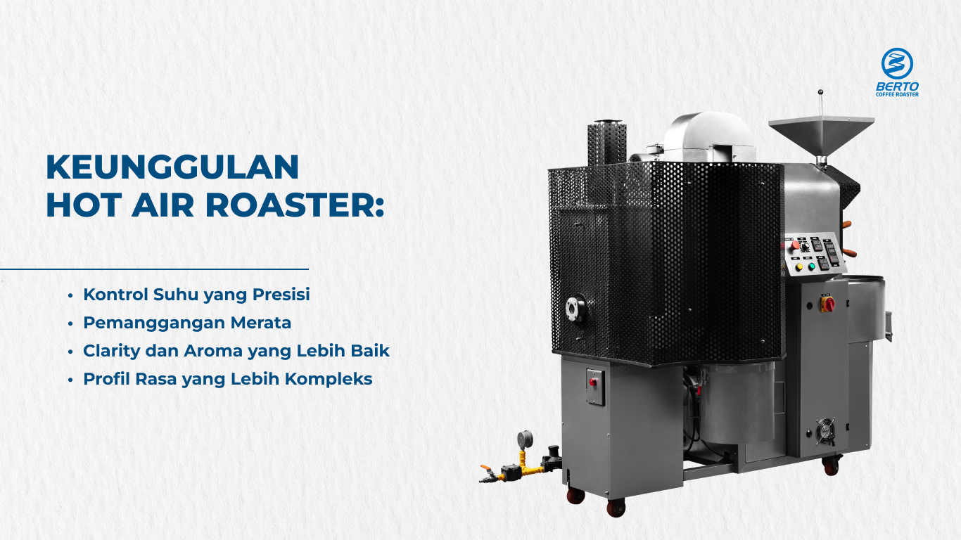 Keunggulan Hot Air Roaster - Berto Coffee Roaster